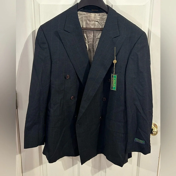 Ralph Lauren | Suits & Blazers | Nwt Chaps Ralph Lauren Mens 44s Double Breasted Wool Sportscoat ...